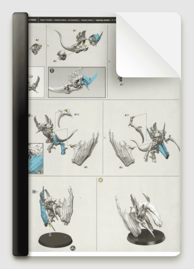 Winged Tyranid Prime, New 2023 Instructions Free Download - Build ...